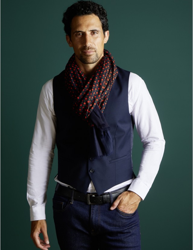 Chèche foulard homme, chic, coton bio