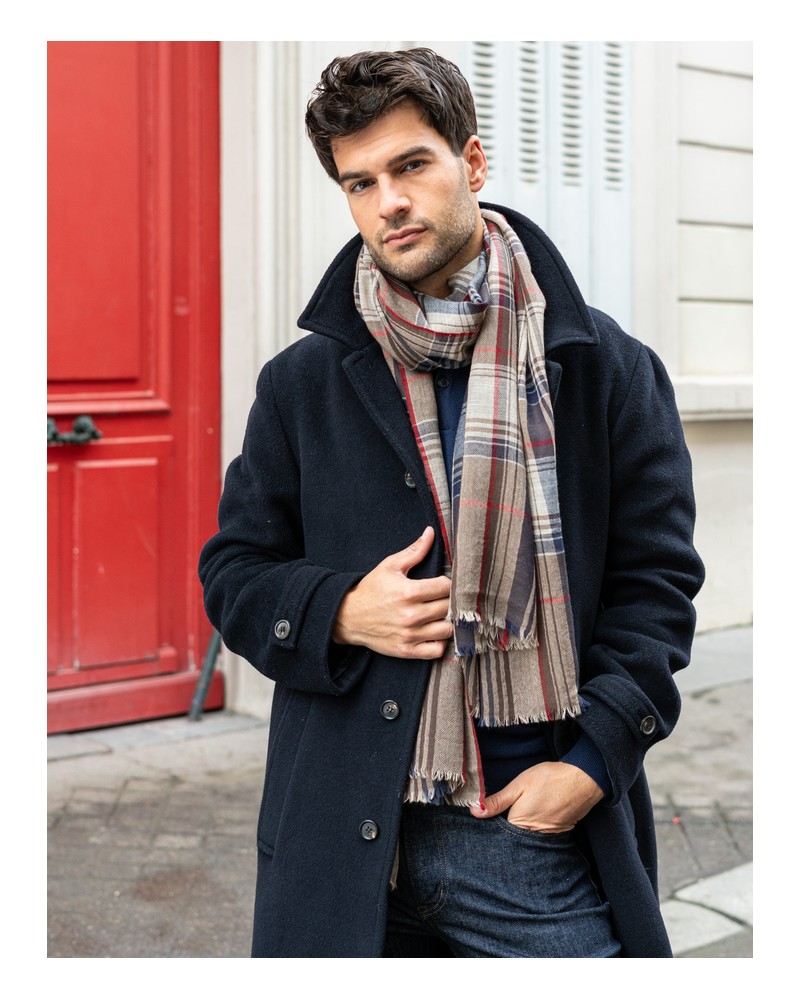 Chèches & Écharpes homme en laine, coton bio, lin | AV08 Paris